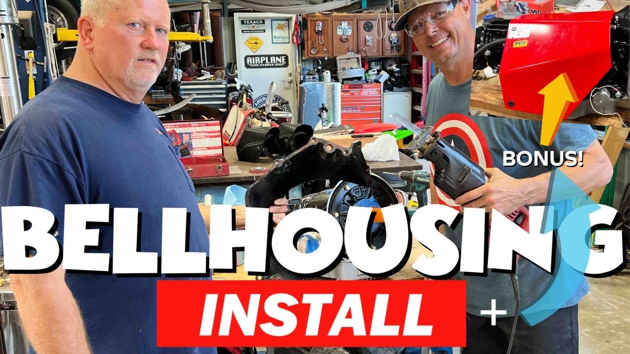 Installing a JW ultra-bell and TCI transmission shield - YouTube