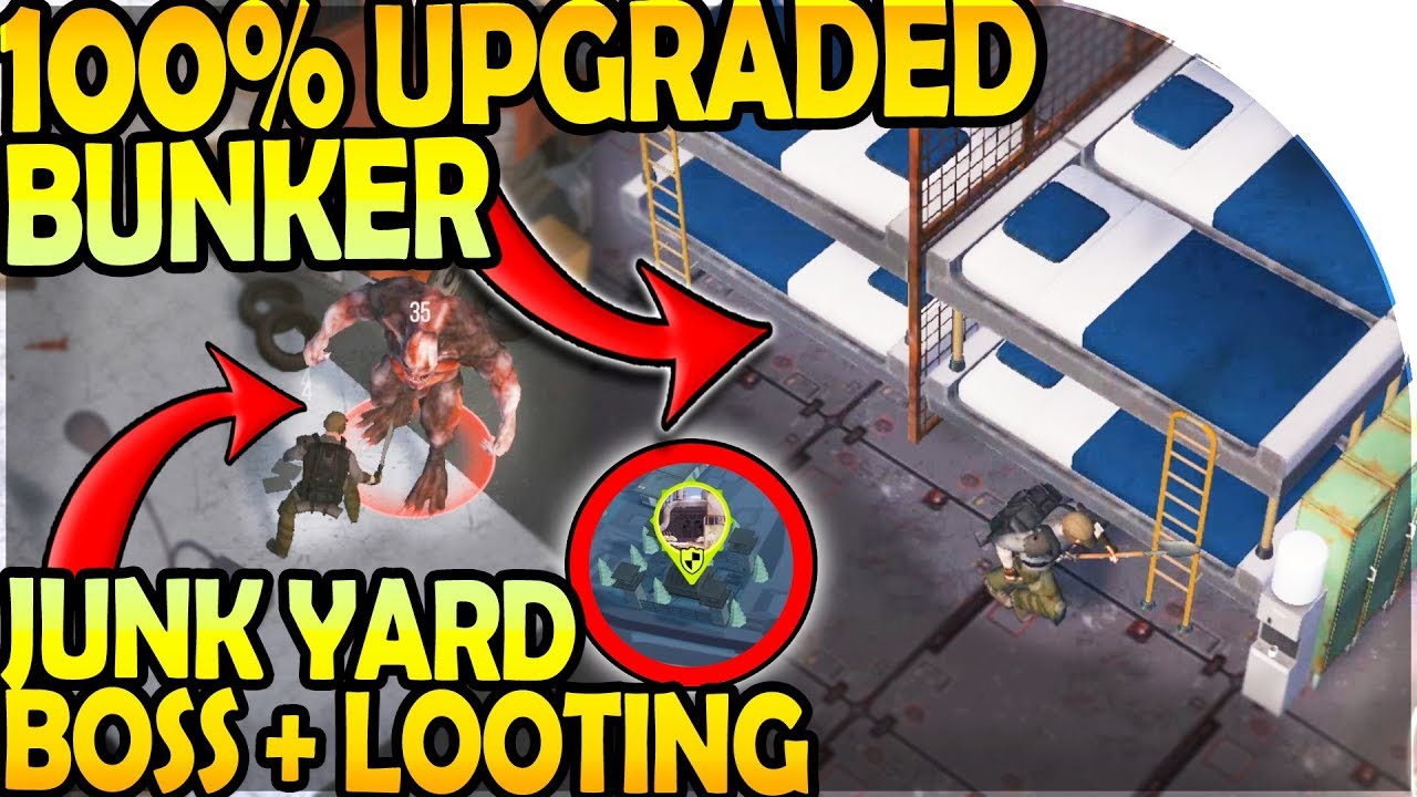 100% UPGRADED CLAN BUNKER (MAX CLAN SIZE!) - JUNK YARD BOSS + LOOT ...