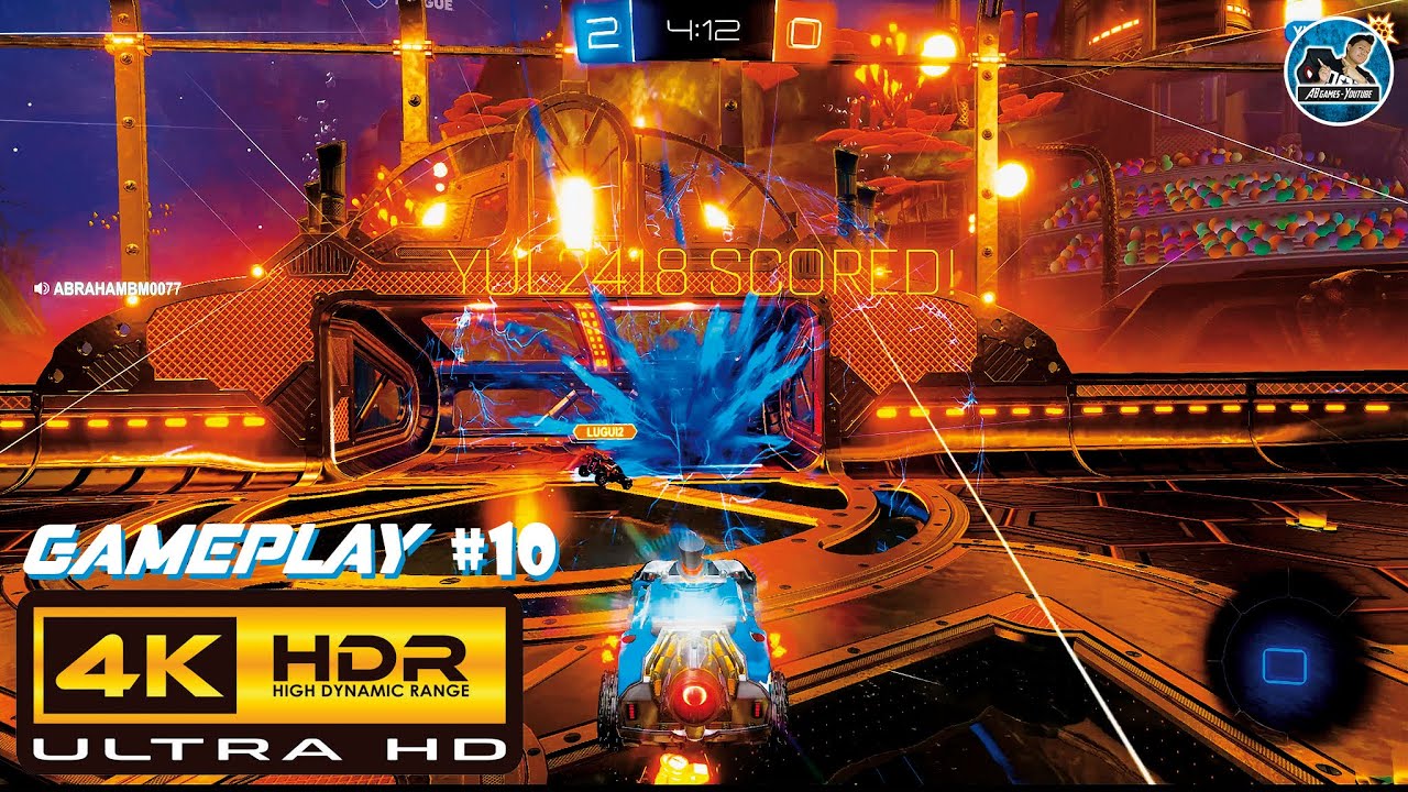 ROCKET LEAGUE - 3vs3 | 4K 60FPS HDR | Partida Random #10 | AB GAMES ...