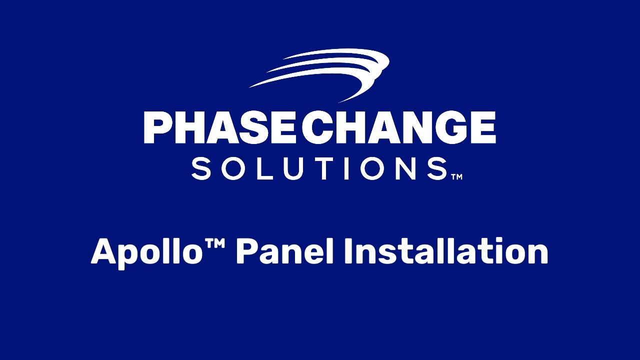 PCS Apollo™ Panel Installation | Phase Change Materials - YouTube