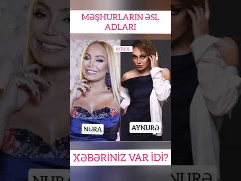 MƏŞHURLARIN ƏSL ADLARI 😄🤭🤔 #shorts #ibtube #roya