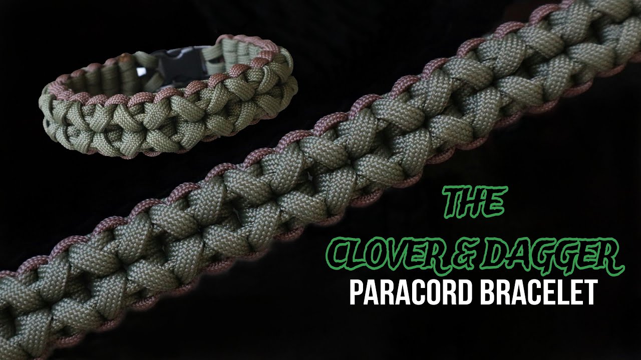 HOW TO MAKE THE CLOVER AND DAGGER PARACORD BRACELET, EASY PARACORD ...