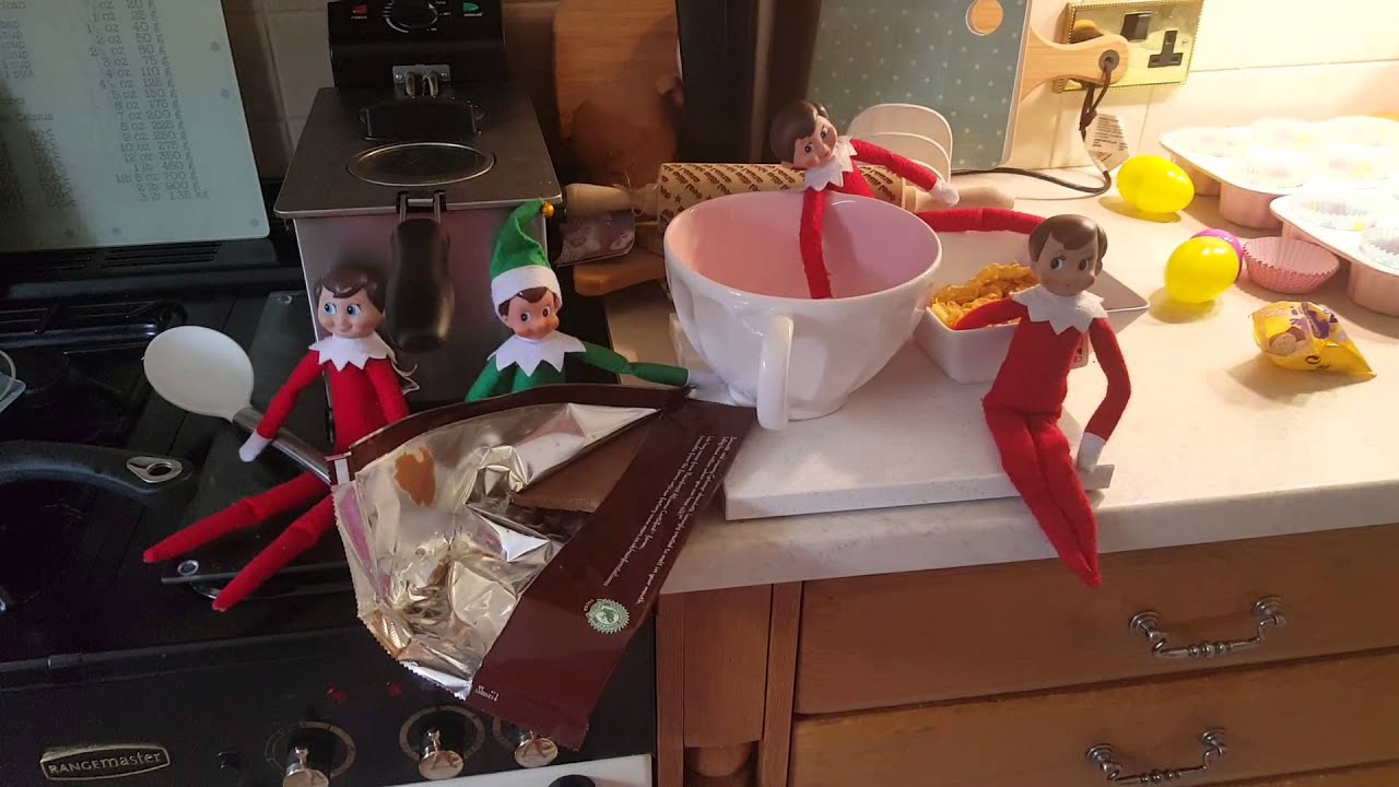 Elves make yummy easter treats - YouTube