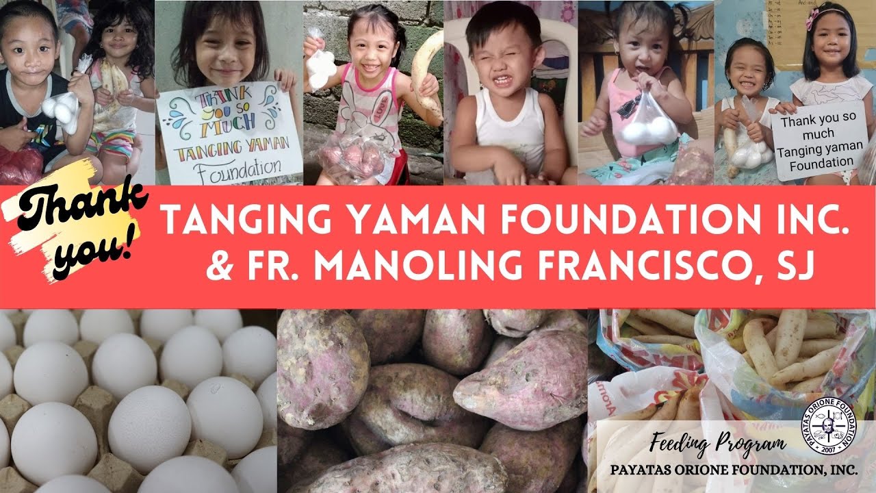 Donation from Tanging Yaman Foundation and Fr. Manoling Francisco for ...