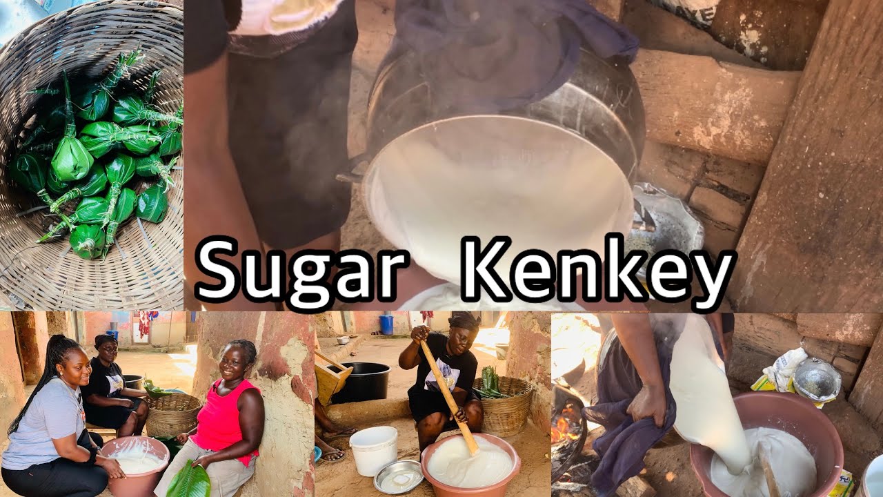 HOW TO MAKE GHANAIAN SUGAR KENKEY||THE BREAKFAST FOOD FOR THE OSINO ...