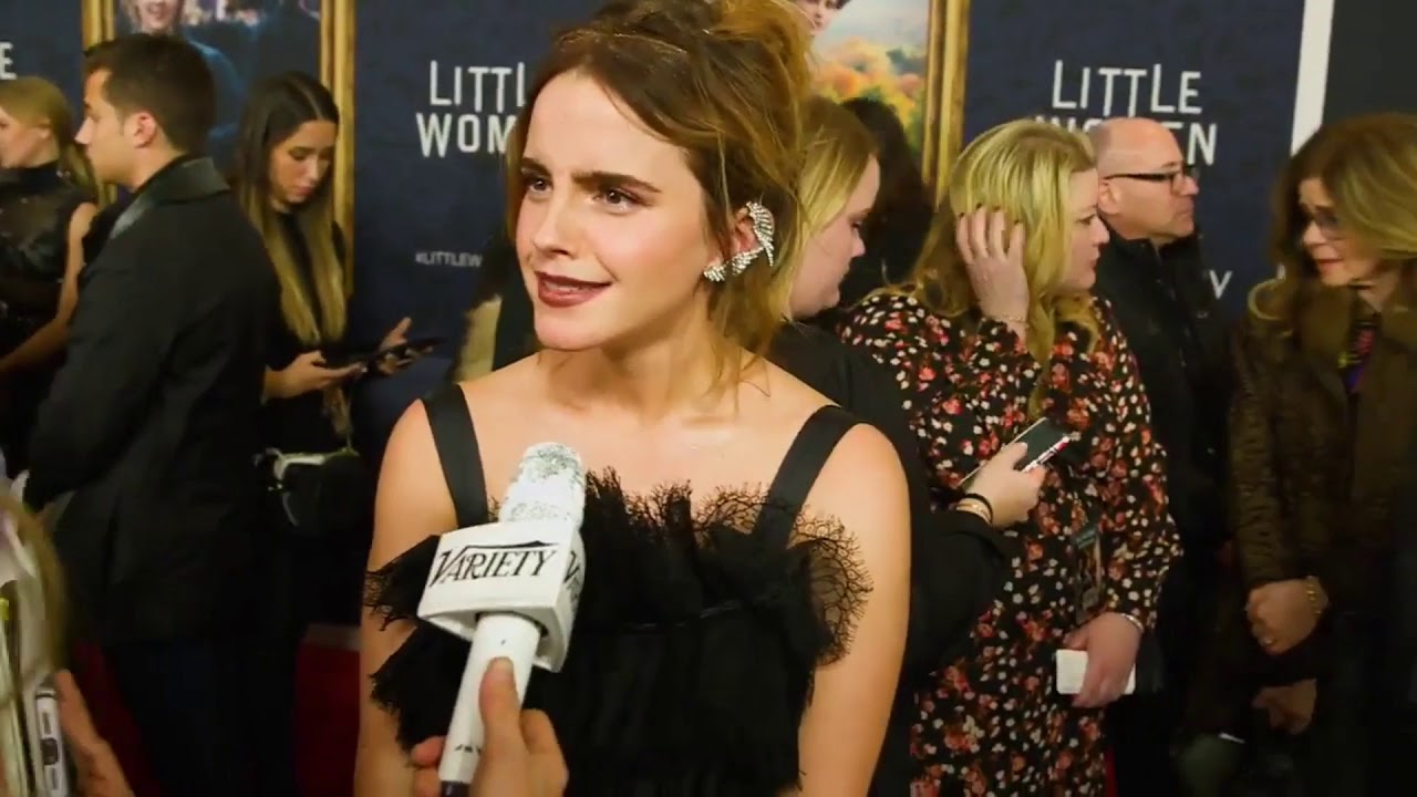 Emma Watson Singing "ALL I WANT FOR CHRISTMAS IS YOU" - little women ...
