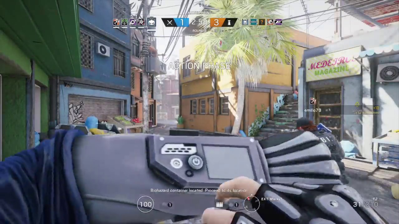 R6 triple kill on favela - YouTube
