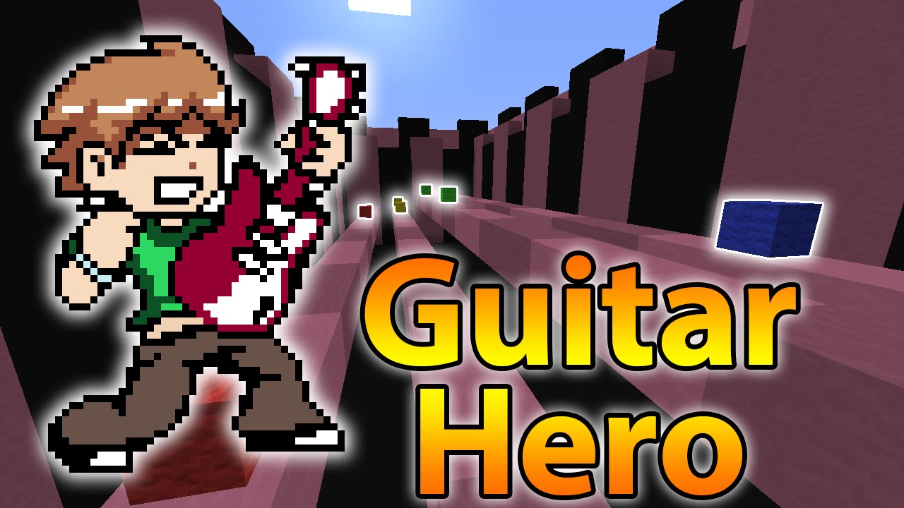 Guitar Hero in Vanilla Minecraft | Map + Download | Minecraft 1.9 - YouTube
