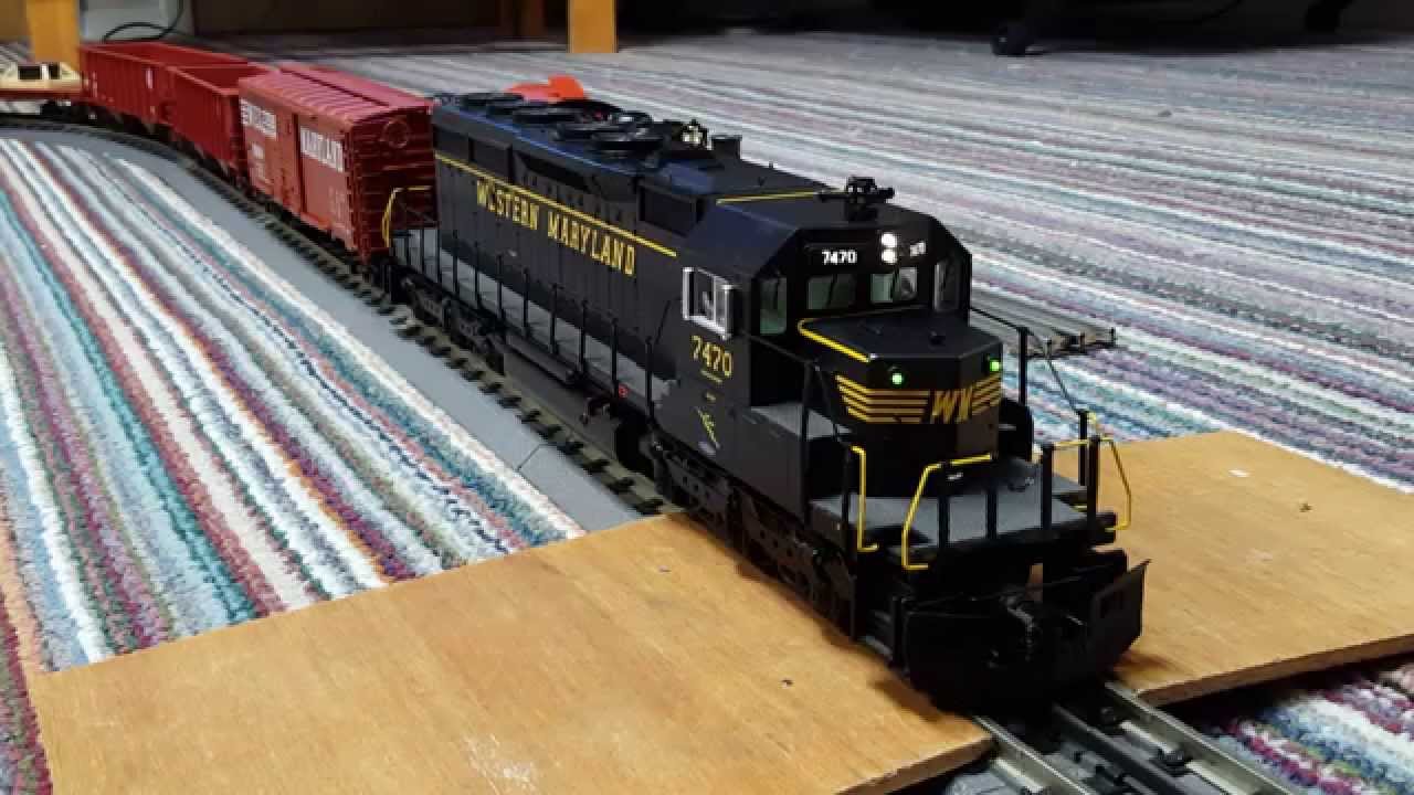 MTH Western Maryland SD40-Full Run Session - YouTube