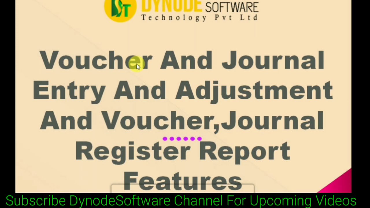 Voucher and Journal Entry Features in PMS Software - YouTube