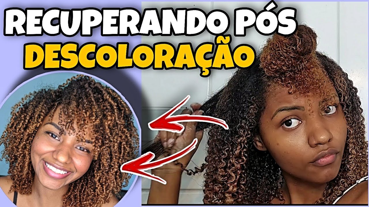 TRATAMENTO PÓS DESCOLORAÇÃO| COMO RECUPERAR O CABELO DESCOLORIDO EM ...