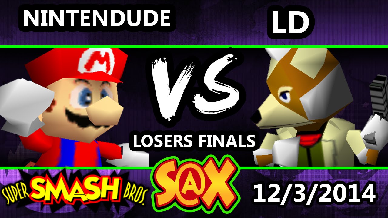 S@X - Apex | Nintendude (Mario) Vs. LD (Fox) SSB64 Losers Finals ...