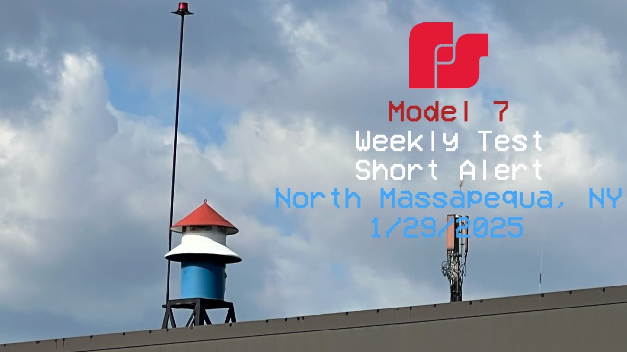 FS Model 7 - Weekly Test - Short Alert - North Massapequa, NY - 1/29 ...