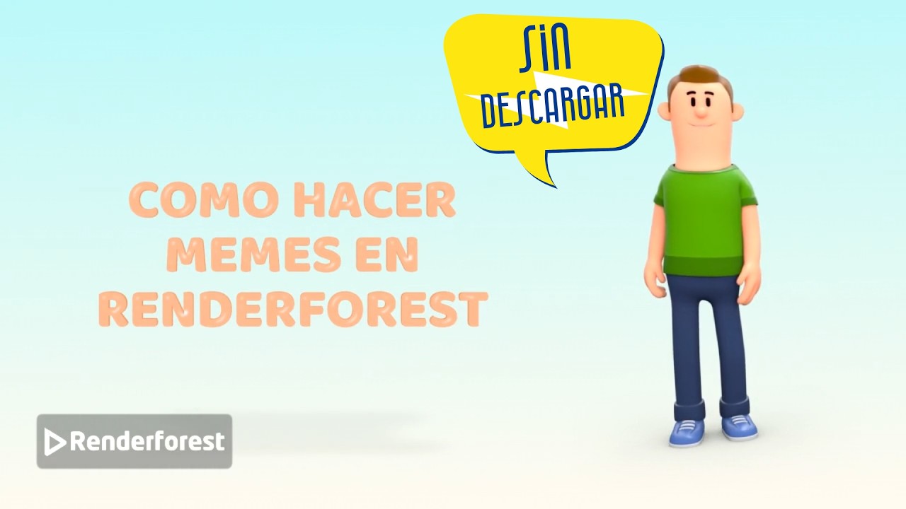 COMO HACER MEMES EN RENDERFOREST 2024 #renderforest - YouTube
