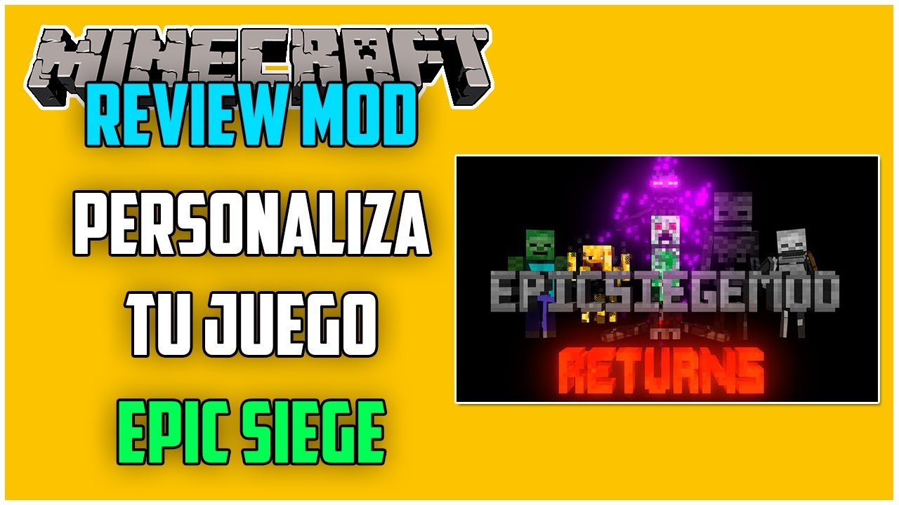 REVIEW !! EPIC SIEGE - MOD Para MINECRAFT 1.12.2 - Personaliza Tu Juego ...