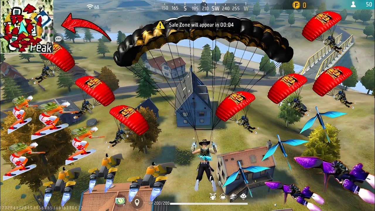 FREE FIRE .EXE 💻🪂 FREE FIRE HEADSHOT 99% FULL MAP GAMEPLAY @redchilli ...