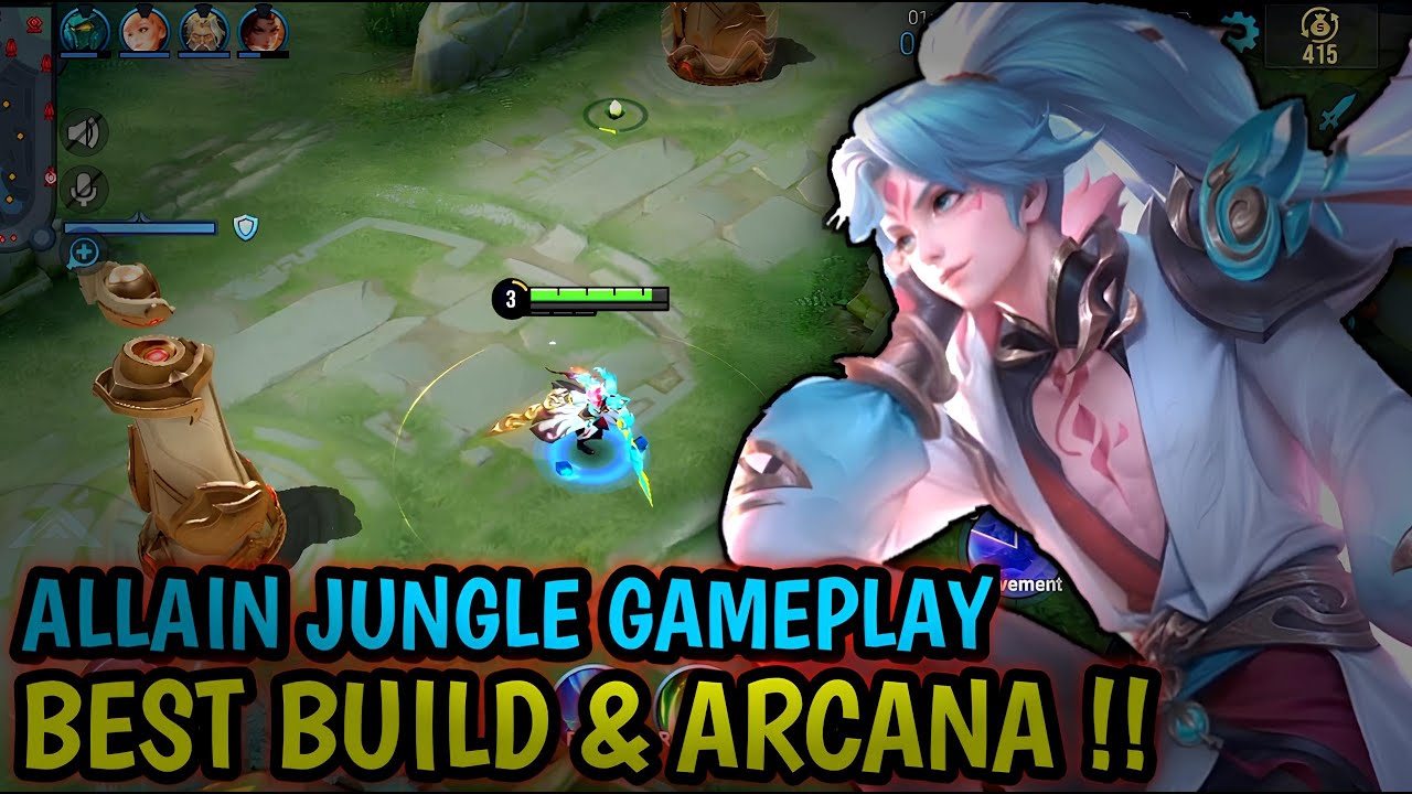 Honor Of Kings Allain Jungle Gameplay | Best Build Allain - HOK - YouTube