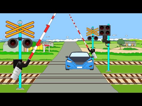 PALANG PINTU KERETA API LAMPU ARAH