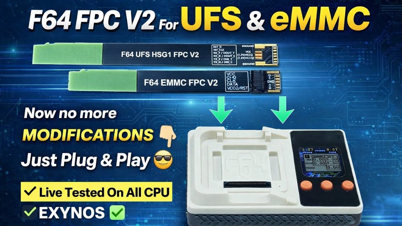 F64 NEW UFS ISP FPC SOCKET FOR NO MODIFICATIONS WORKING ANY CHIP OF UFS ...