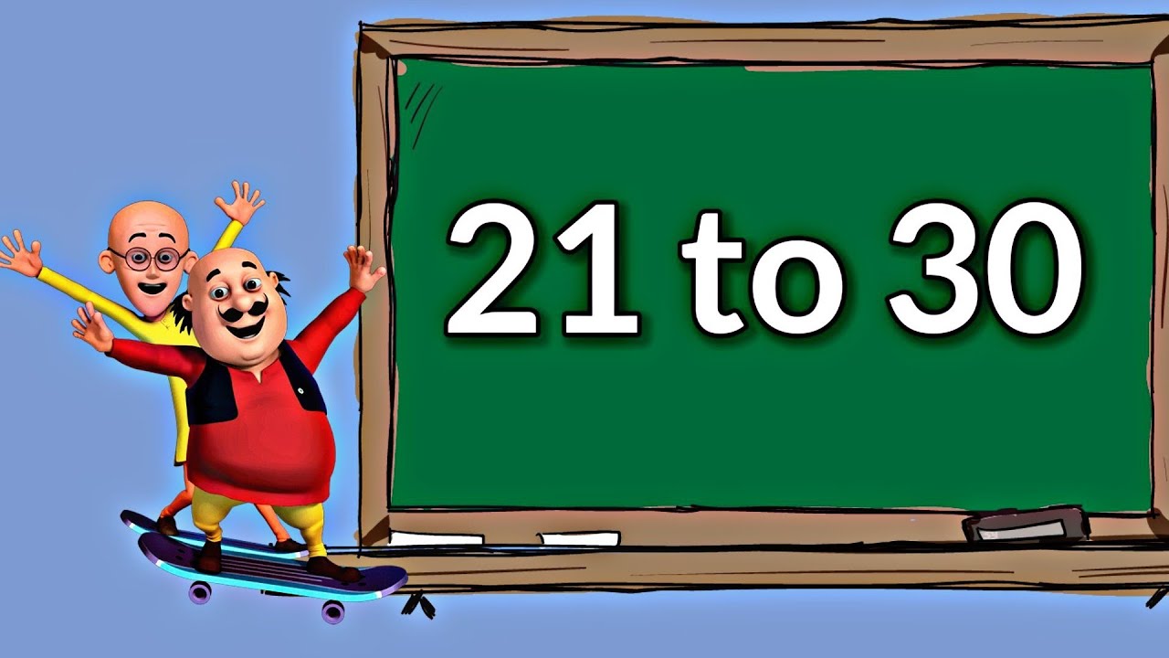 21 to 30 Number with spelling for kids | ChuChu TV Nursery Rhymes ...