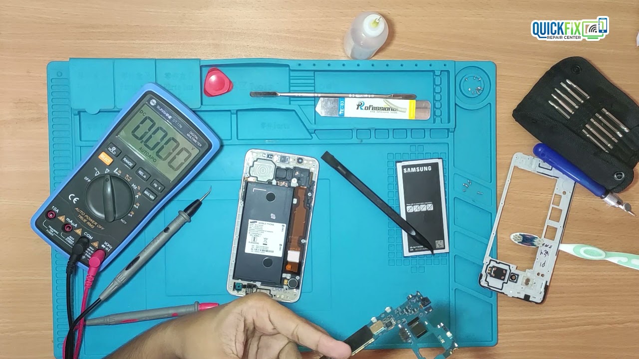 Samsung Mobile Water Damage Repair | Battery Discharge Problem - YouTube