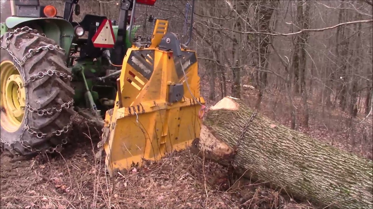 Raw Uniforest Winch Video & Felling A Very Large Cherry Tree - YouTube