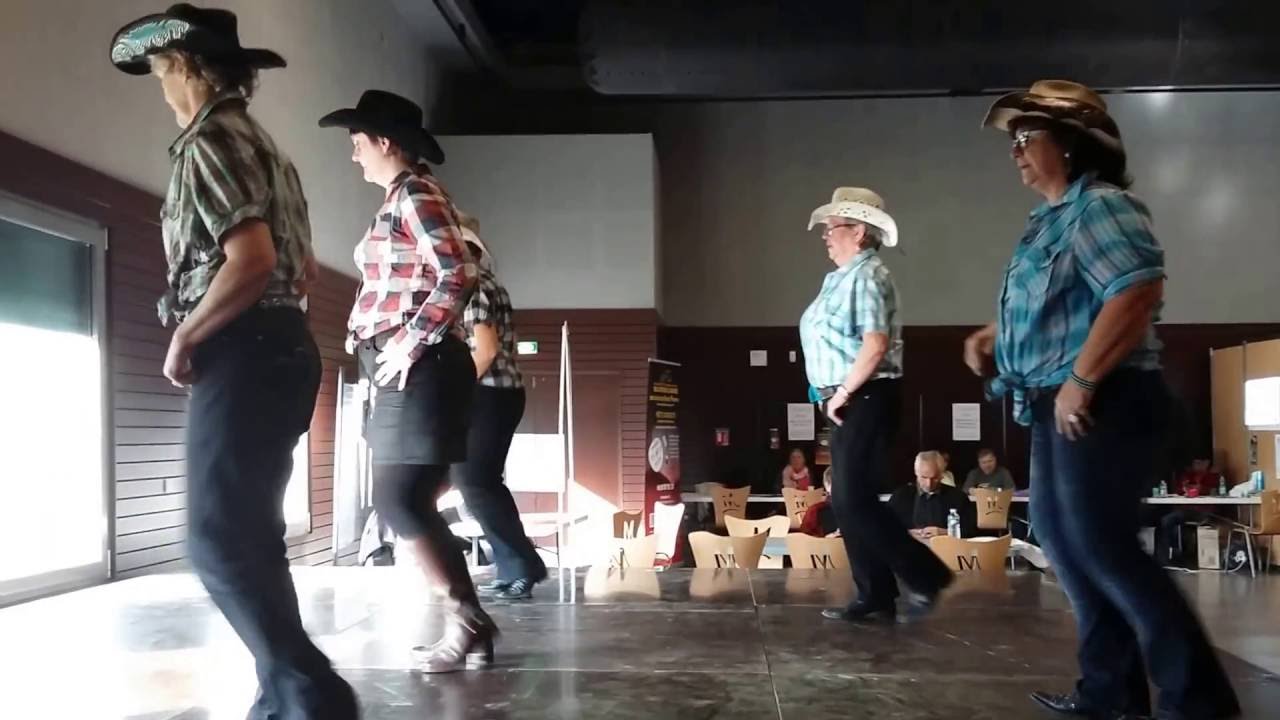 Démonstration et initiation danse country avec Frany(8) - YouTube