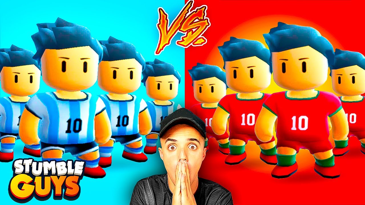 SKINS *MESSI vs CR7* BATALLA FINAL en STUMBLE GUYS...😱 - Jonbtc - YouTube