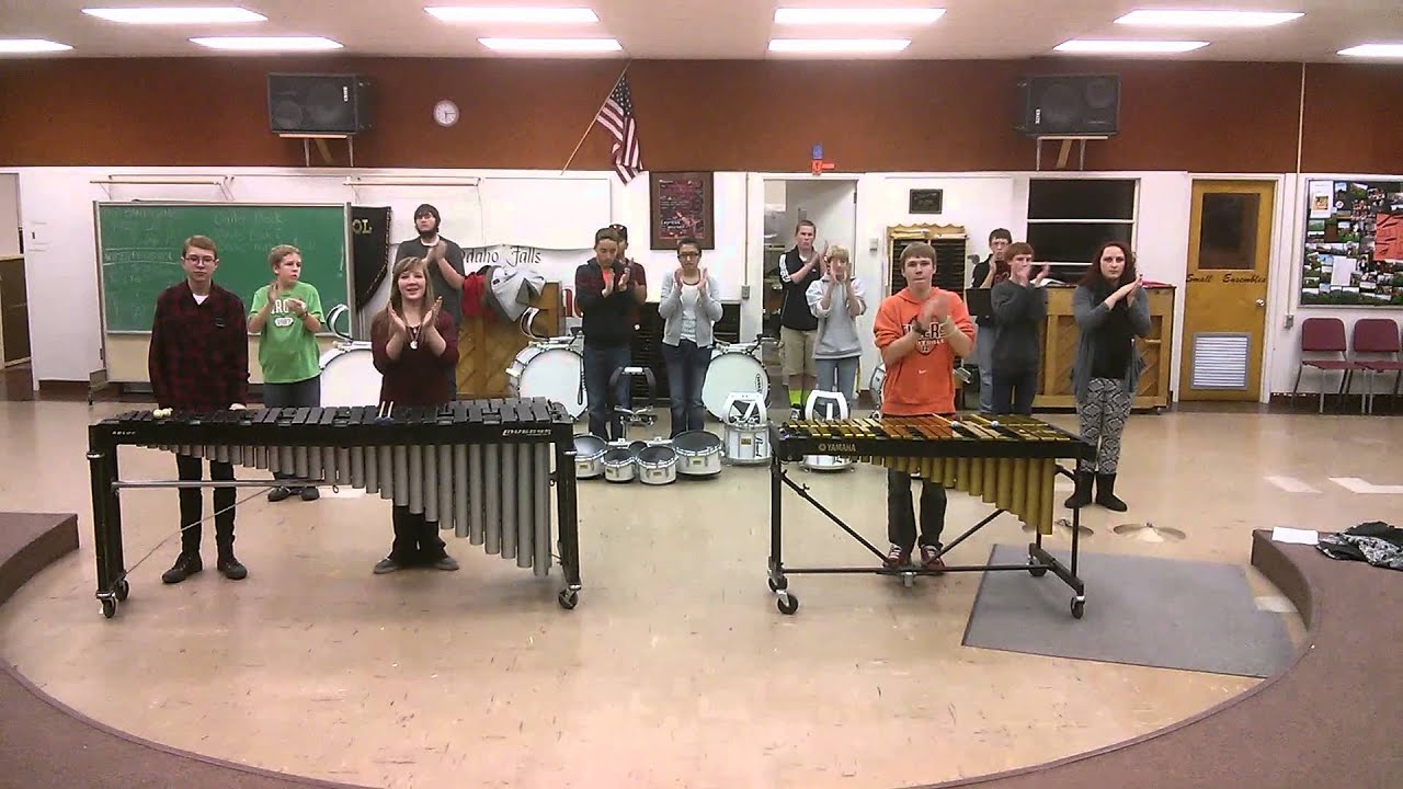 Winter Drumline 2014 Rehearsal -- Boom Clappa Clappa Clappa Boom - YouTube