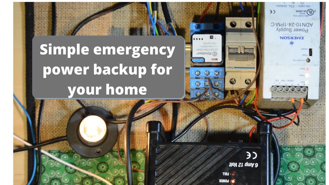 Building an emergency backup power source | How to keep the lights ON ...
