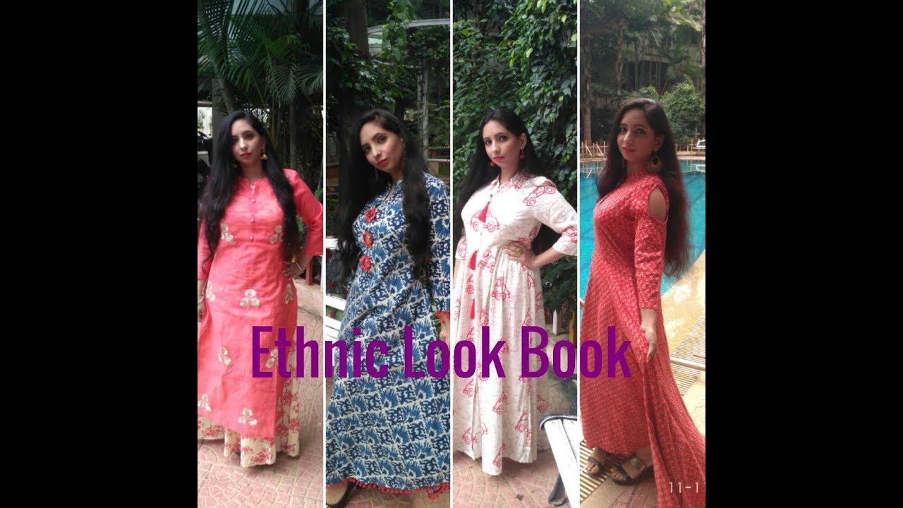 Ethnic Look Book 2017|Latest trendy Kurtis| Indian Wedding Guest Look ...