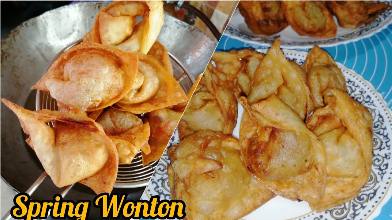 Spring Wonton Recipe |Chinese Vegetable Wonton (Ramadan Special) # ...