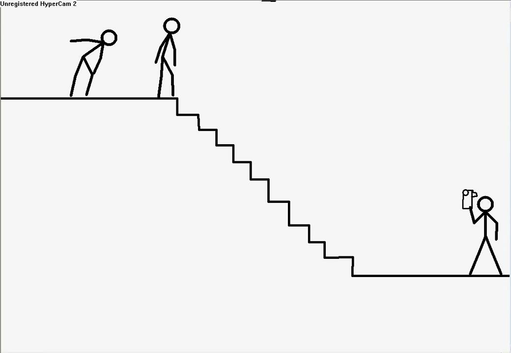 Pivot Stick Figure:Falling Down Stairs - YouTube