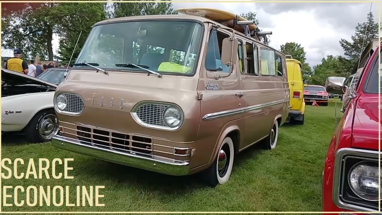 7 30 23 SCARCE 60s FORD FALCON ECONOLINE CLUB WAGON VAN SEEN IN GRANBY ...