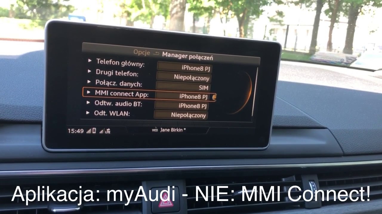 Audi MMI - radio internetowe - YouTube