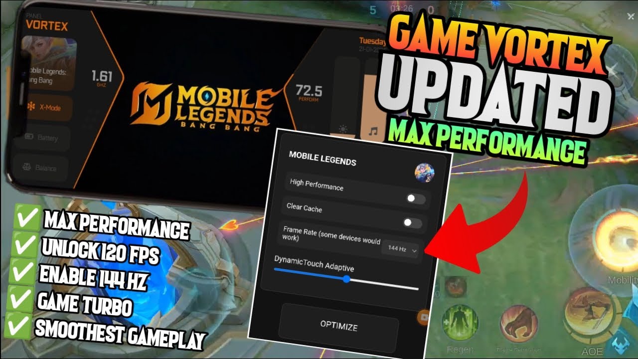 ⚡Enable 144Hz Smooth MLBB | Maximize Gaming Performance On Low End ...