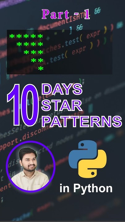 10 Days 10 Patterns Program's in Python🐍👨‍💻|day5| Part1| #coding #programming #shorts # ...
