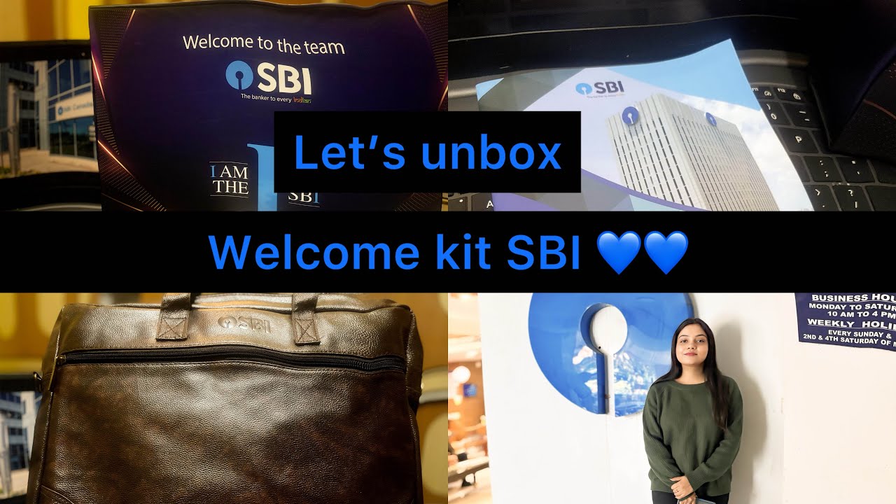 SBI JA Welcome kit 2024💙💙|| UNBoXing|| keep hustling || #sbiclerk # ...