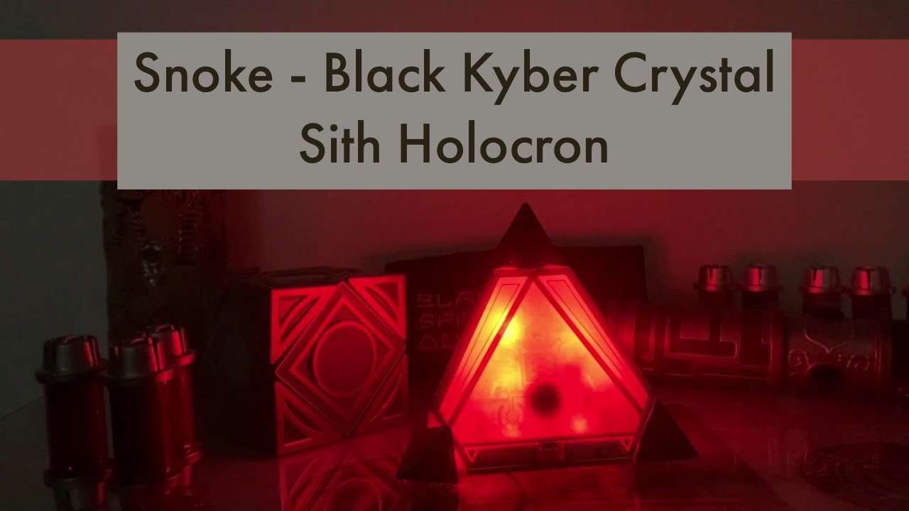 Snoke - Sith Holocron w/ Black Kyber Crystal from Galaxy's Edge - YouTube