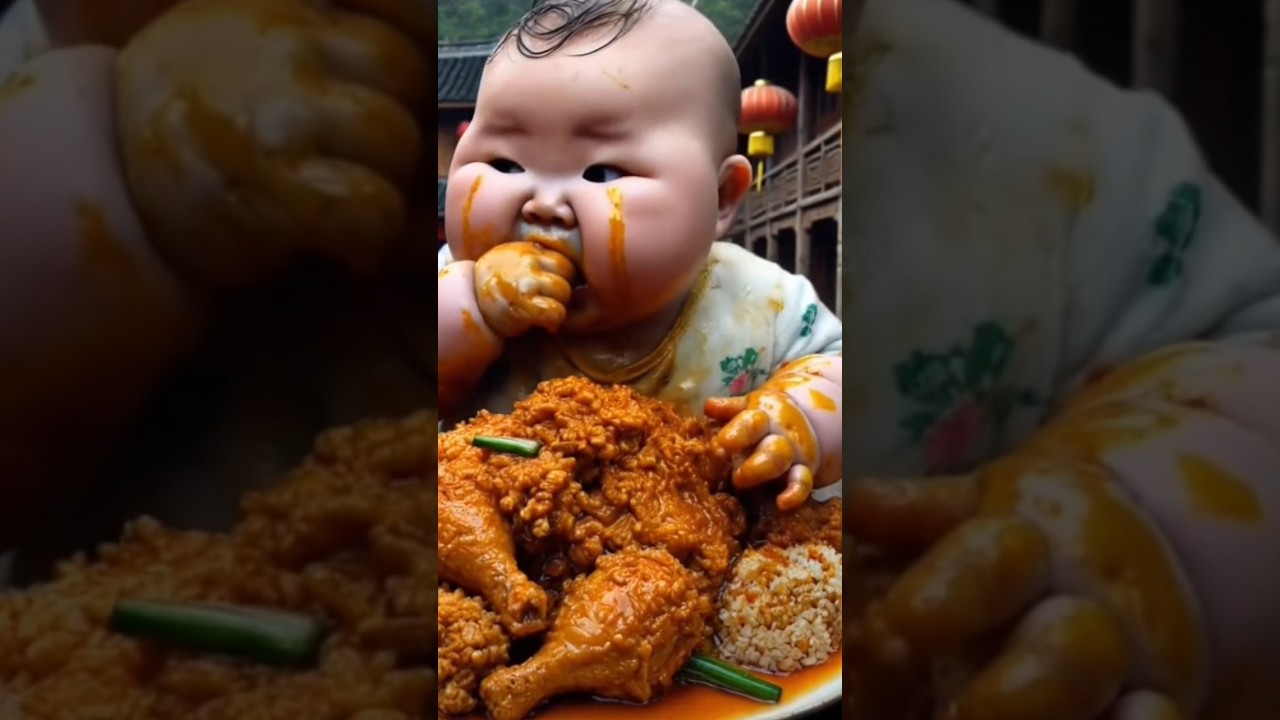 cute baby chicken boneless #food #foodart - YouTube