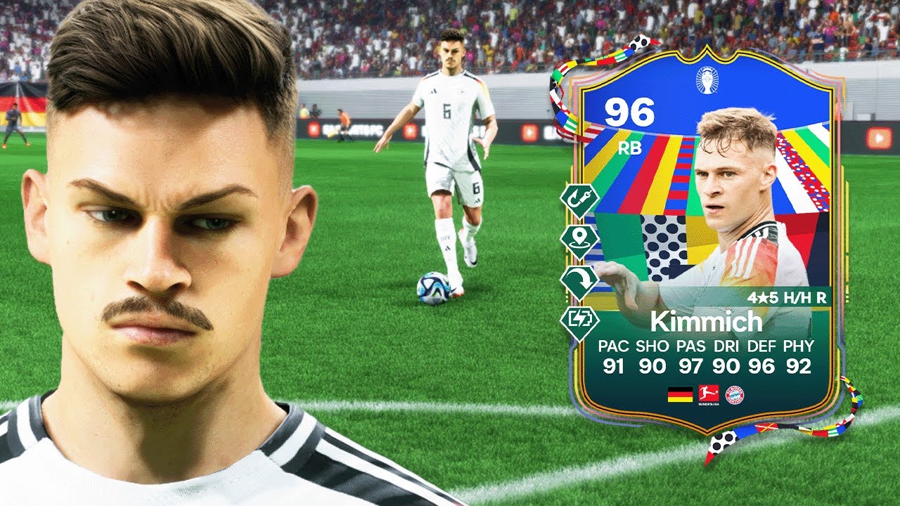 96 TEAM OF THE TOURNAMENT KIMMICH PLAYER REVIEW | EA FC 24 ULTIMATE ...