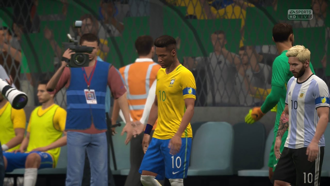 FIFA 17 | Brazil vs Argentina - Full Gameplay (PS4/Xbox One) - YouTube