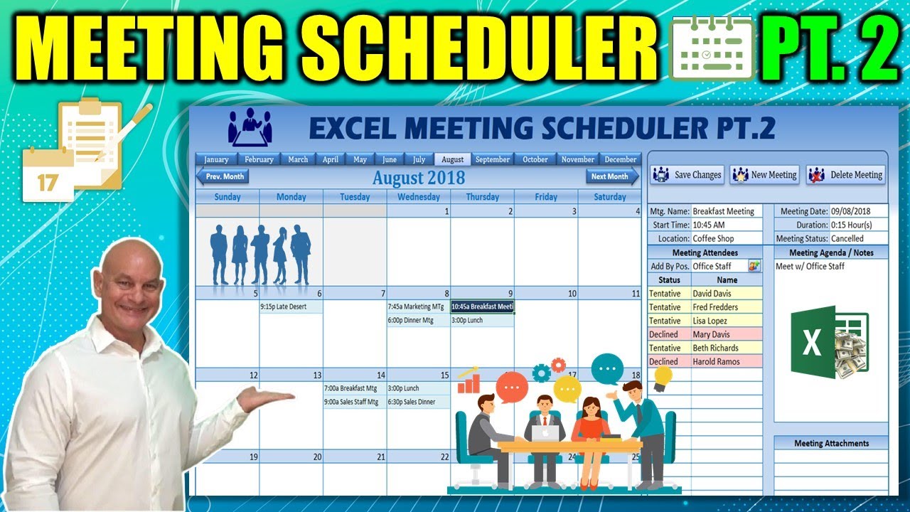How To Automatically Send Emails With This Excel Meeting Scheduler ...