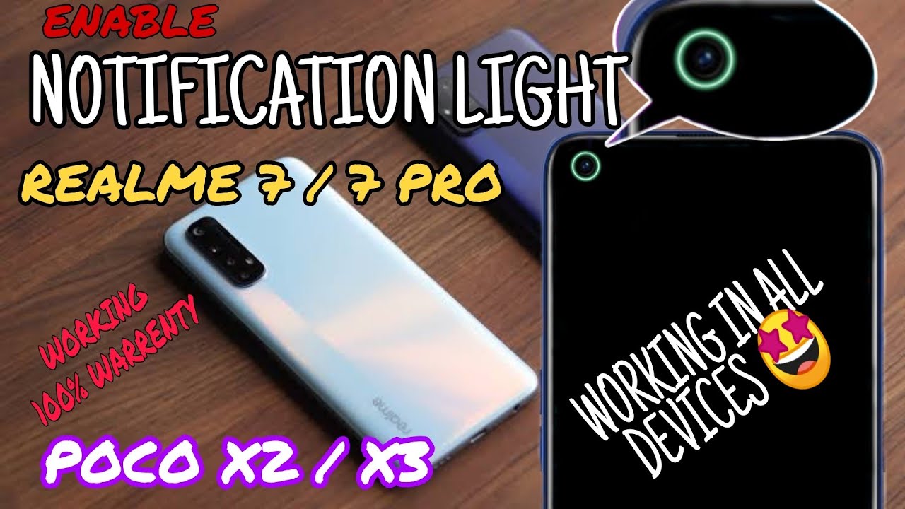 HOW TO ENABLE NOTIFICATION LED IN REALME 7 PRO | REALME | POCO X2 | ON ...