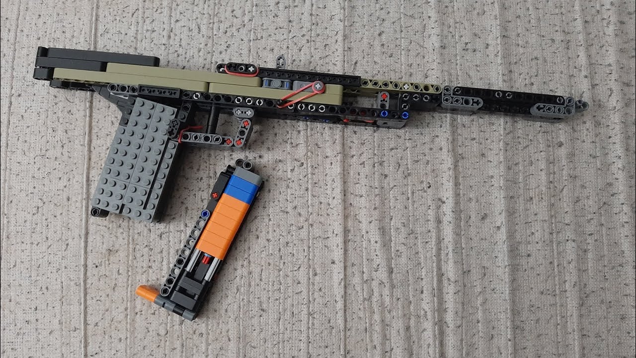Lego Full-Auto Shell Ejecting Pistol (By Kevin183) - YouTube
