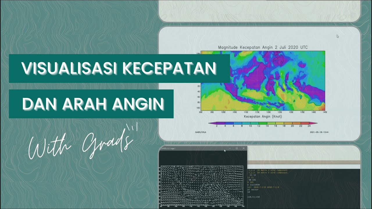[Tutorial GrADS] Visualisasi Kecepatan dan Arah Angin Menggunakan ...