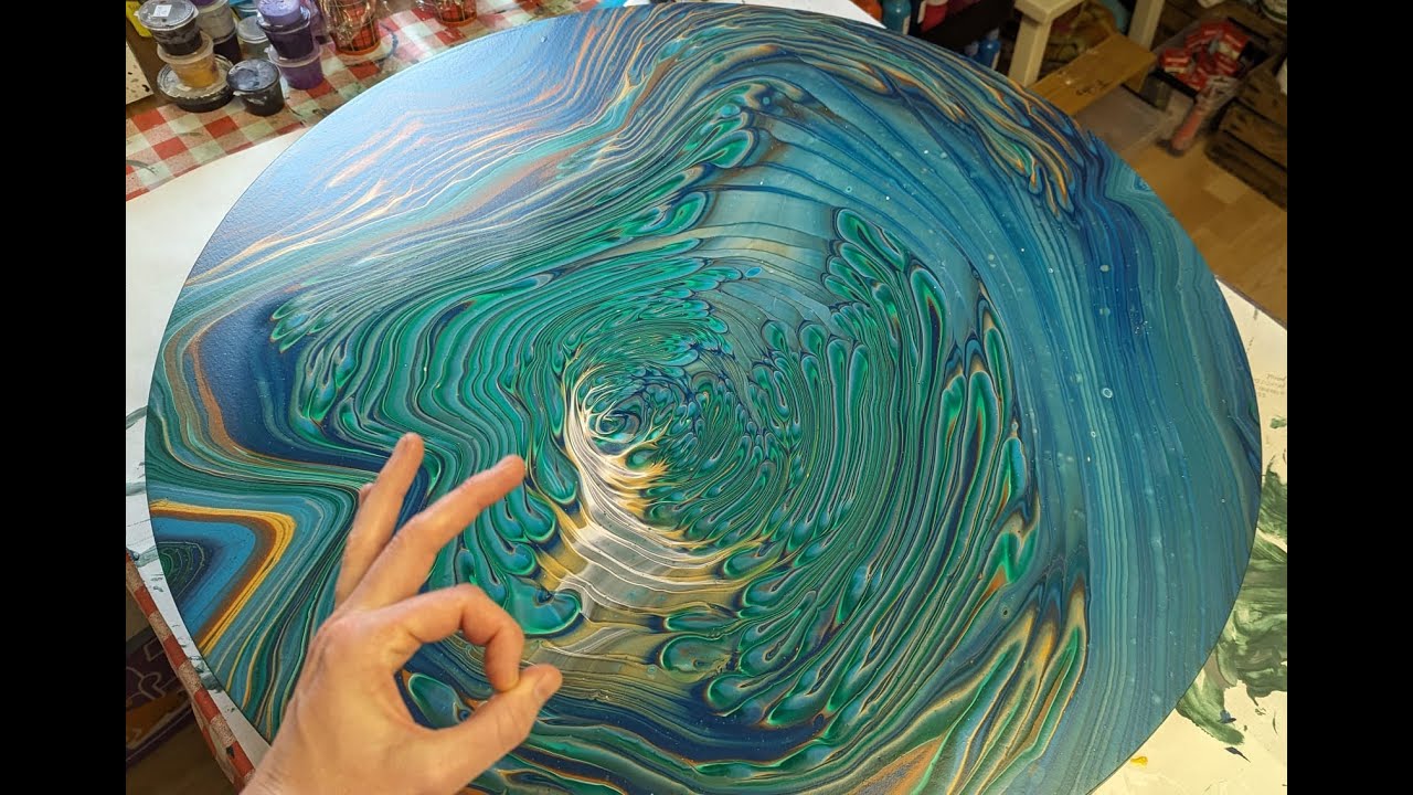 Must See! Gorgeous Round Painting For An Exhibition! Stunning Details ...