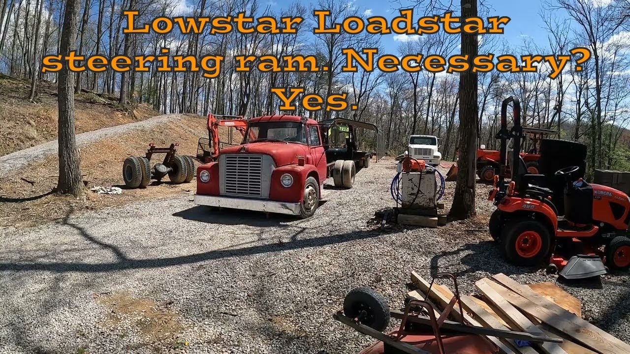Lowstar Loadstar steering ram unhooked. It needs hooked back up! - YouTube