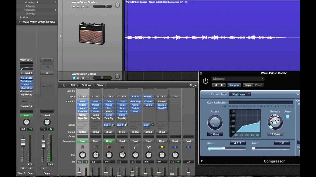 Downward Compression Logic Pro X - YouTube