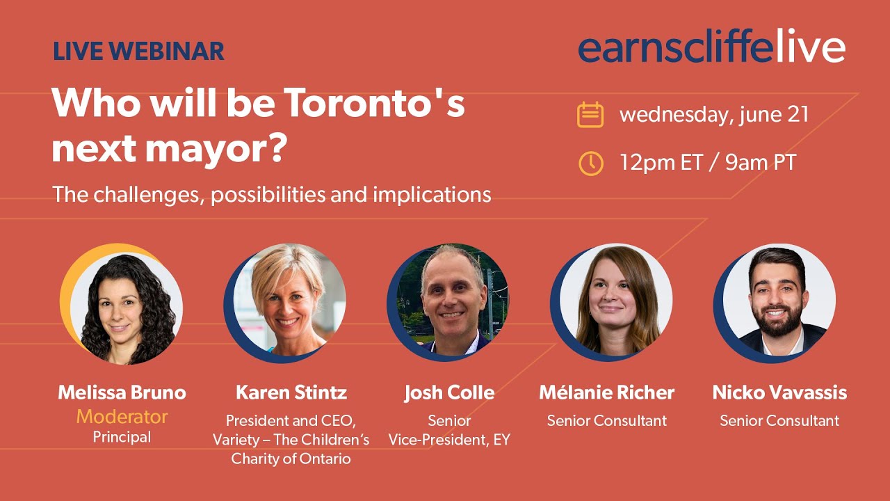 EarnscliffeLive - Who will be Toronto's next mayor - YouTube